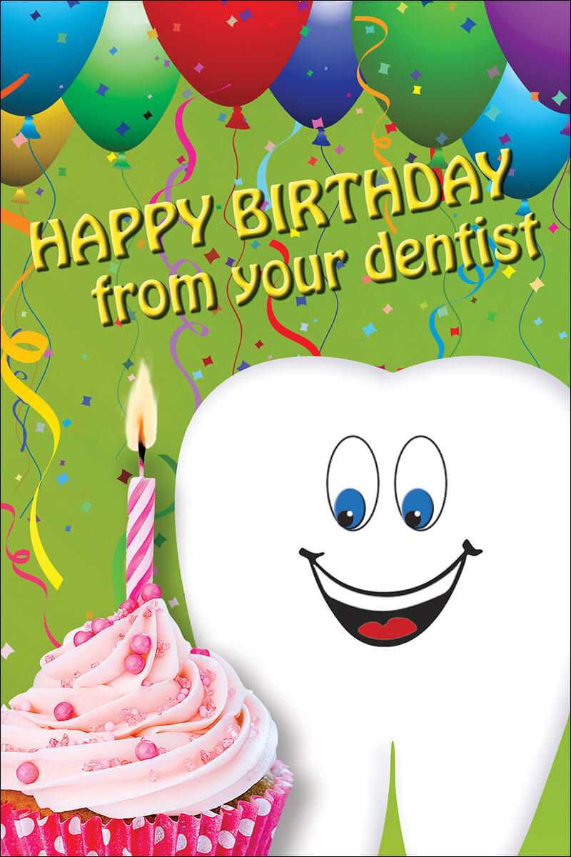 Dental Birthday Cards (BDAY10G) | Purchase Birthday Cards for Dental ...