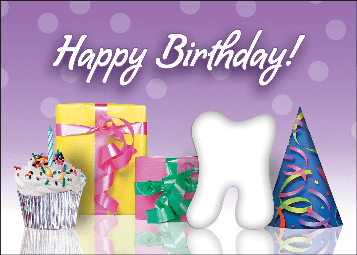 Dental Birthday Postcards (BDAY19) | Purchase Birthday Postcards for ...