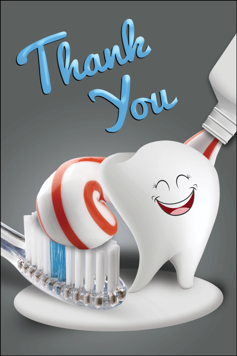 Dental Thank You Postcards (DTHANKSBIG) | Purchase Postcards for Dental ...