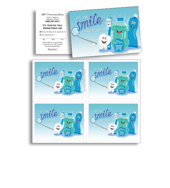 Custom Recall Postcards | Purchase Dental Recall Postcards from ...