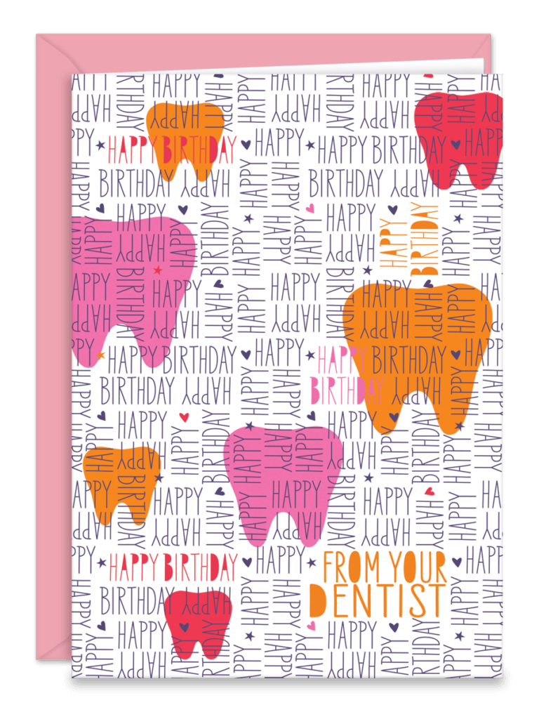 Dental Birthday Cards (DBDAYPINKG) | Purchase Birthday Cards for Dental ...